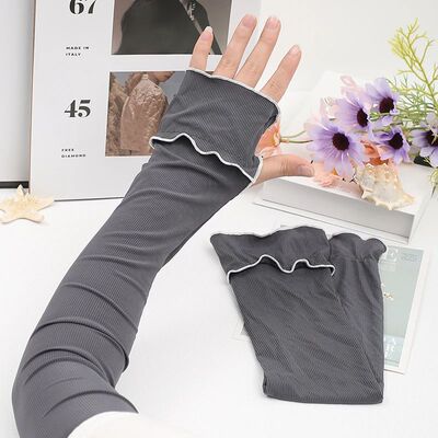 Cooling Arm Sleeves Breathable Sun Protection Ice Slik Sleev