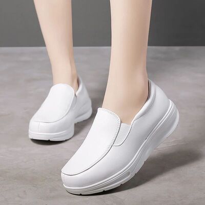 Leather Women's White Casual Woman Vulcanize Sneakers Breath