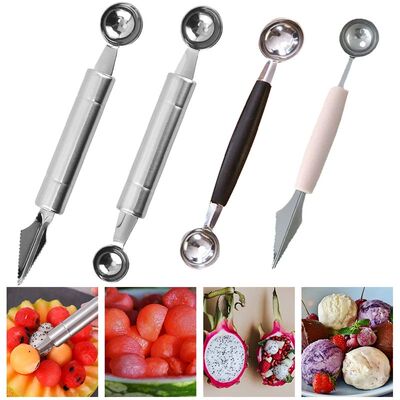 Fruit Spoon Digging Double Headed Stainless Steel Portable M