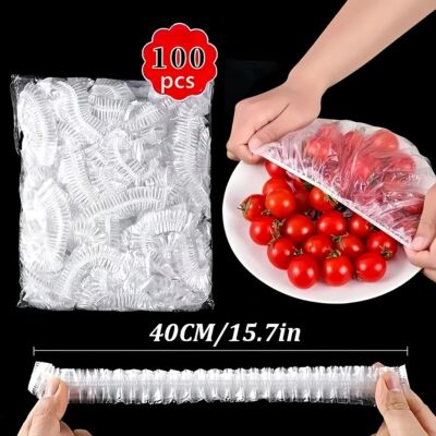 Disposable Food Cling Film Preservation Hood For Bowl Elasti