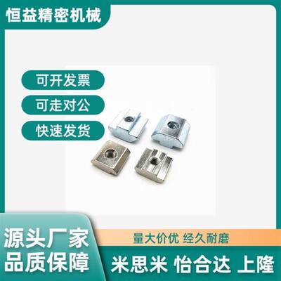 铝挤型材料螺母AHN22-206/308/4010-m3/M4/M5/M6/M8+M10T型LNSN8/