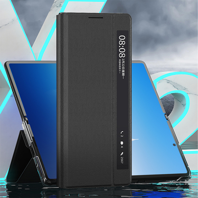 原装正品适用 荣耀Magic Vs2手机壳皮套视窗智能休眠支架MagicVs2折叠屏保护硅胶套来电提醒可接听电话保护套