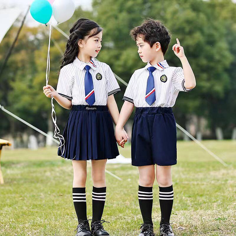 出租儿童校服套装毕业季服装中小学生英伦风幼儿园园服夏装班服