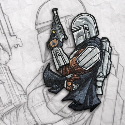 美国GP Mando Shooter Embroidery暴躁的曼达洛射手刺绣魔术贴章
