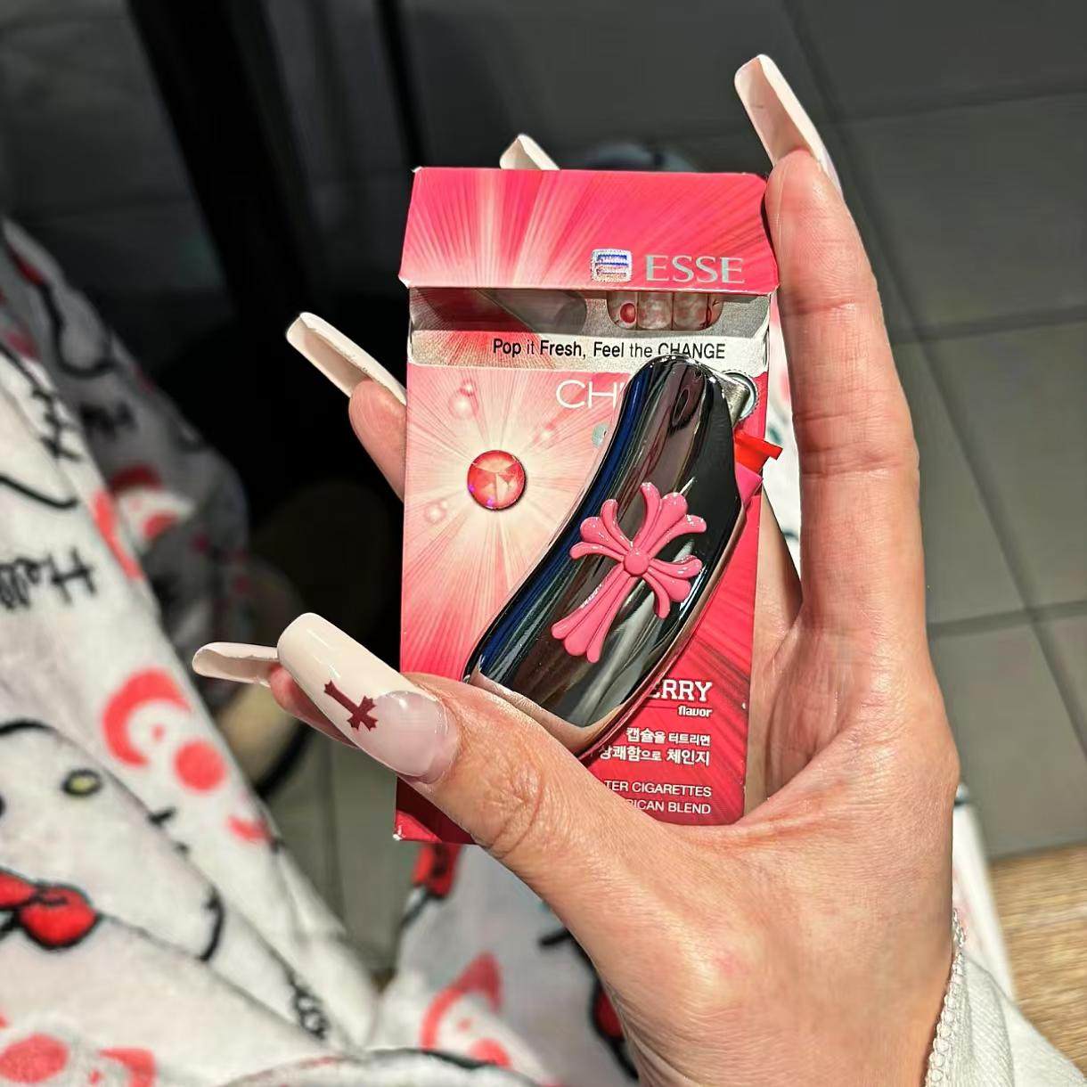 比克bic一次性打火机金属套子防爆耐用更换便捷十字花壳甜酷风
