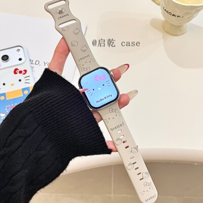 适用苹果手表表带硅胶