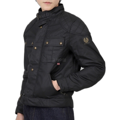韩国直邮BELSTAFF 104967 黑色蜡棉夹克男士青年款2024年春季上市