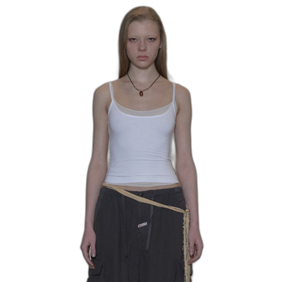 韩国直邮SCULPTOR美式复古街头辣妹潮牌背心新款上衣SC24S228WH