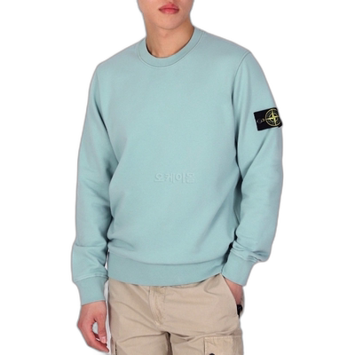 韩国直邮STONE ISLAND 2024春夏棉质抓绒圆领卫衣63051