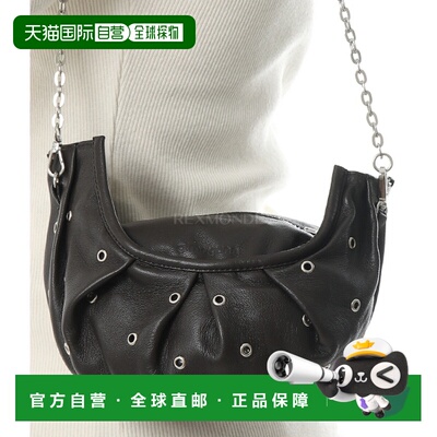 韩国直邮Gimaguas PULSERA 包包铆钉棕色 单肩包斜挎包