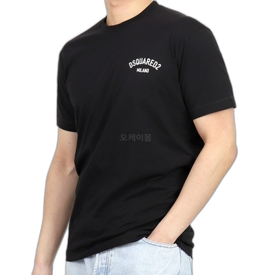 韩国直邮DSQUARED2 2024春夏新款纯棉Logo印花T恤 S71GD1392 D200