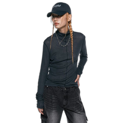 韩国直邮INSILENCE女款街头复古酷帅时髦设计师新款上衣IW2C4TO02