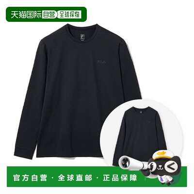 韩国直邮FILA [新款] 惠拉中性弹力长袖圆领T恤 FM2FS253RL02U001