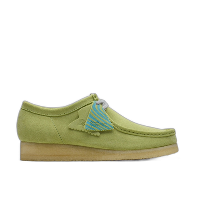 韩国直邮CLARKS 男士休闲皮鞋[24SS] Wallabee Pale Lime Sde M 2