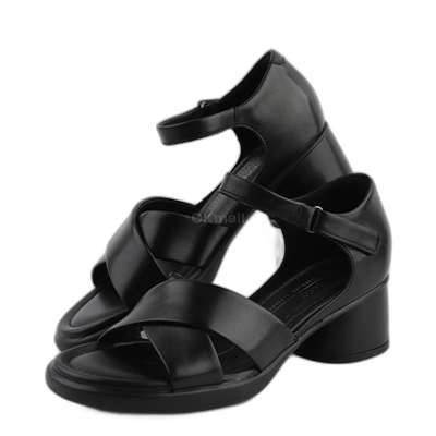 韩国直邮ECCO爱步Sculpted LX 35女款凉鞋皮质粗跟222773-01001