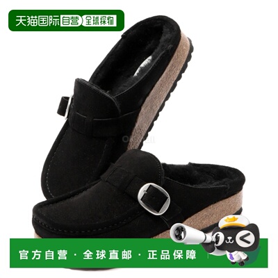 韩国直邮BIRKENSTOCK Buckley 羊毛皮 黑色 (1018126) 拖鞋半拖鞋