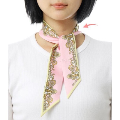 韩国直邮VERSACE 印花真丝斜纹织带（IBA0005 1A17059 5Y590） 围