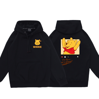 小熊维尼情侣卫衣连帽ins潮牌