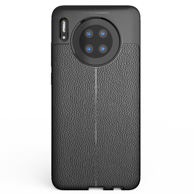 华为mate30防滑皮纹商务手机壳