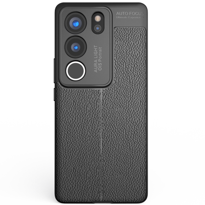 vivos17pro防滑皮纹商务手机壳