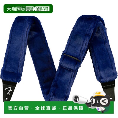 【日本直邮】芬德 Poodle 毛绒背带 蓝色 [吉他背带]