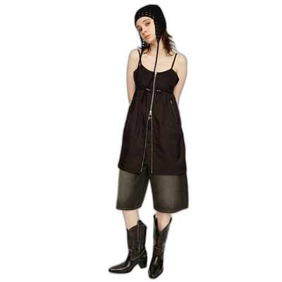 日本直邮SLY 女士夏季透视吊带拉链连衣裙  030HAZ330191吊带裙