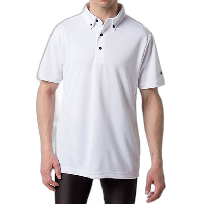 日本直邮ASICS Polo 衫短袖上衣男女通用 2033A114-100