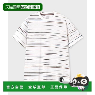 1h可退 日本直邮Paul Smith 男装 Signature Pinstripe 半袖T恤
