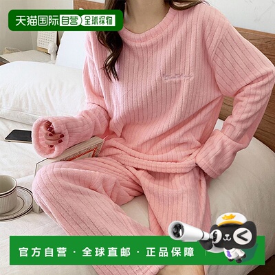 【日本直邮】miniministore　女士　家居服饰冬季秋冬睡衣套装