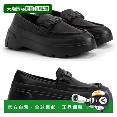 日本直邮Hunter 精炼探险家 平底乐福鞋 鞋子 UFF2251LEA-BLK