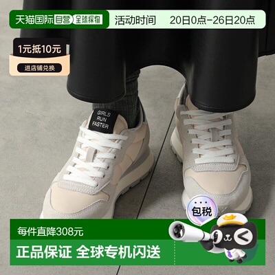 日本直邮SUN68 女士低帮绒面革运动鞋 Z4420231 码/BIANCO-PANNA
