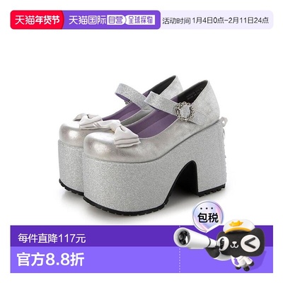 日本直邮日潮 Yosuke厚底高跟鞋YO729BW020497厚底鞋蝴蝶结珍珠