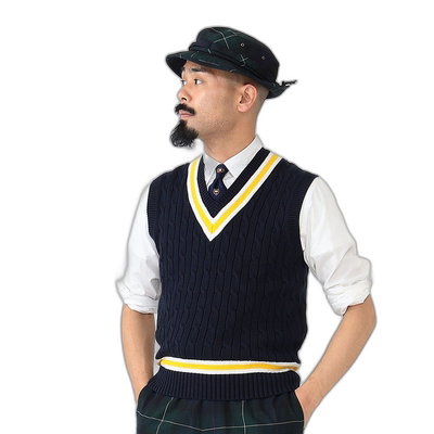 日本直邮Alan Paine 男士 棉质板球马甲 38050040085