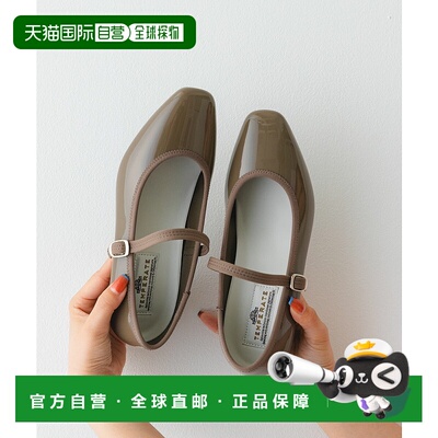 1h可退 日本直邮TEMPERATE 女士防水PVC方头粗跟 strap鞋 防滑珊