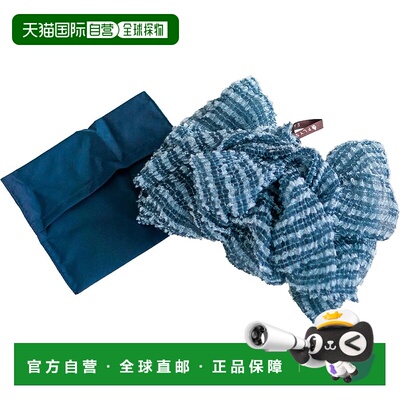 【日本直邮】OKA 旅行浴巾 海军蓝 带便携袋（Pris Liretza 日本