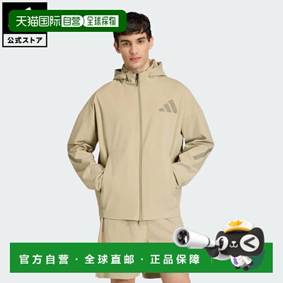 日本直邮adidas Z.N.E.针织运动上衣 男士运动服 棕色 KD8499外套