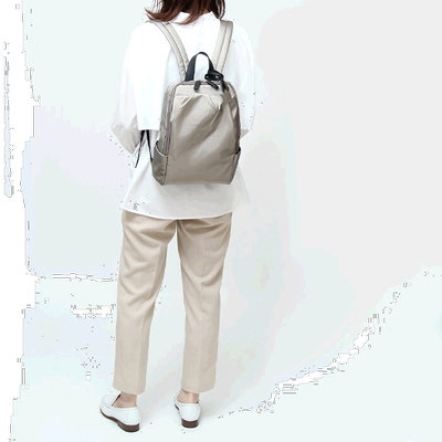 自营｜PELLE BORSA 背包防水女士米色 Cheers pelleborsa 4689