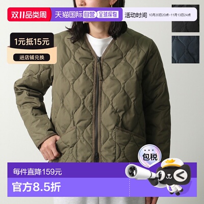 日本直邮TAION 男士羽绒服 (101ZML-1)V 领拉链闭合可折叠设计带