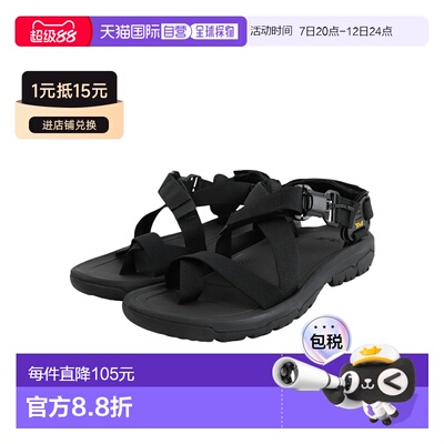 日本直邮Teva 凉鞋M HURRICANE TERRA DACTYL 1169430-BLK[U]