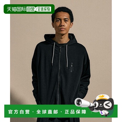 日本直邮NUMERALS 男士 休闲拉链连帽衫 仿纸板肌理感抗菌防臭 63