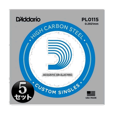 【日本直邮】电吉他/原声吉他吉他弦不锈钢弦0115PL01155个装