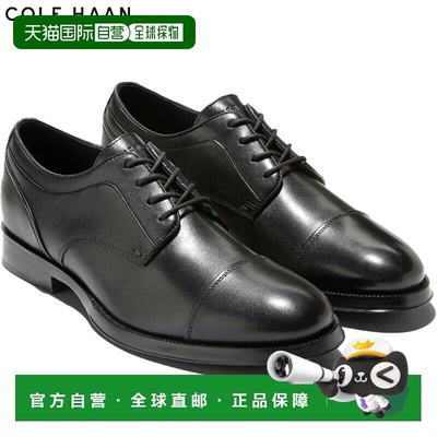 日本直邮Cole Haan 男士 Carnegie Cap Toe Oxfords黑色翼尖牛津C