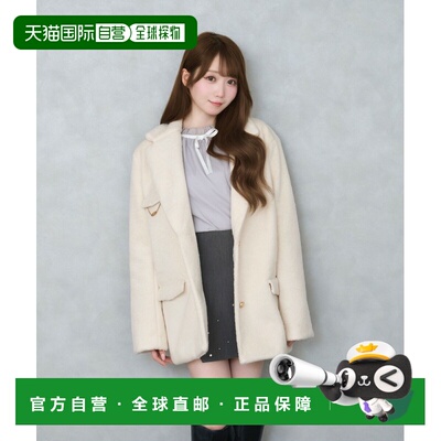 1h可退 日本直邮Rose Muse女装羊毛风格毛呢外套 卵形摇曳吊饰设