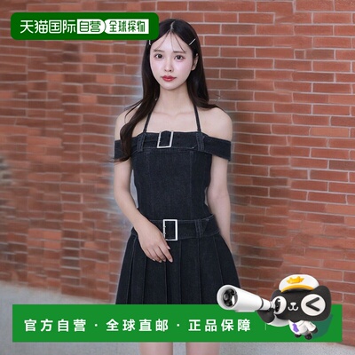 1h可退 日本直邮EATME 女士双带牛仔连衣裙 342530304601a字裙