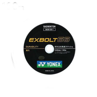 日本直邮Yonex 男式女式Exvolt 68羽毛球用品卷肠线100m白色BGXB6