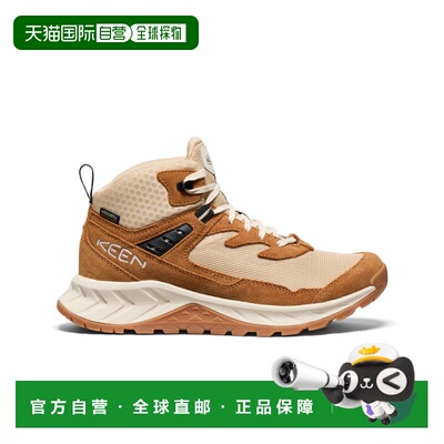 日潮跑腿keen科恩 女士高帮中帮防水徒步鞋 Safari/Chipmunk 22.5