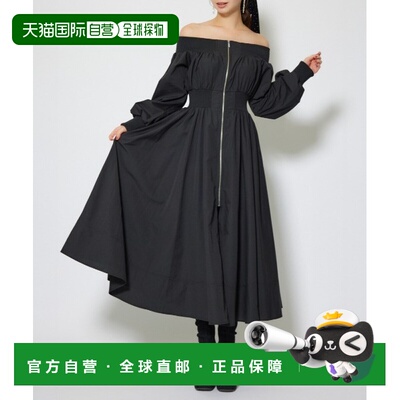 1h可退 日本直邮rienda 女装 MA-1设计感宽松连衣裙 半拉链袖口 1
