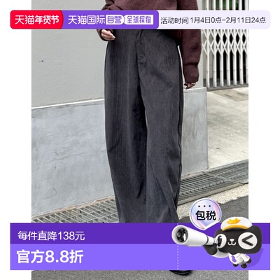 1h可退 日本直邮Re:EDIT 女士美腿版灯芯绒长裤 139290休闲裤