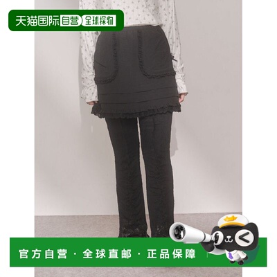 日本直邮merry jenny 女装 高腰弹力蕾丝拼接裤 宽松舒适设计 282