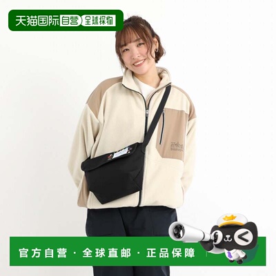 日本直邮DILIGENCE PARLOUR 尼龙斜挎包 黑色邮差包单肩包